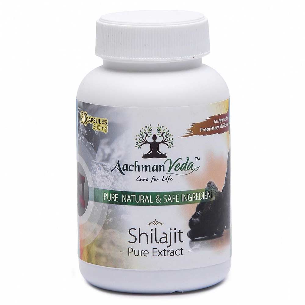 Aachman Veda Shilajit+ Pure Extract, 60 capsules at Best Price in India ...