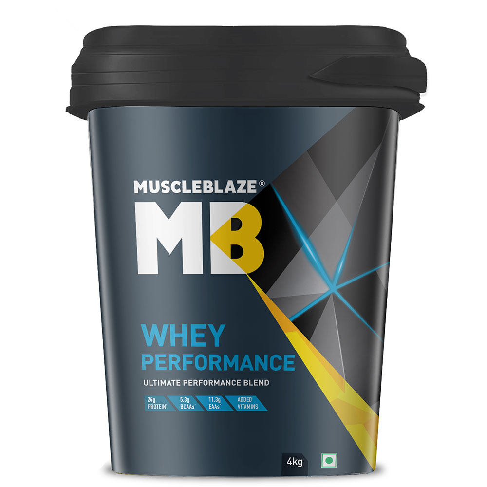 MuscleBlaze Whey Performance (25g Protein) - Chocolate (4 Kg / 8.8 lb)